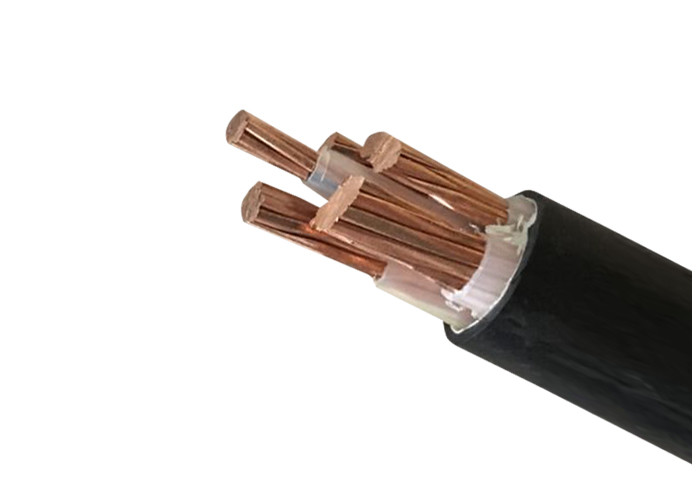 0,6 / 1kV Cu Kabel Daya XLPE, Kabel Listrik XLPE Dengan Jaket Hitam